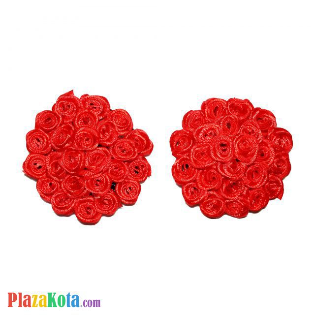 N101, Jual Nipple Cover Reusable Bulat Bunga Mawar Merah - PlazaKota.com